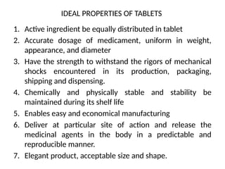 TABLETS Dosage Form - Industrial Pharmacy.pptx