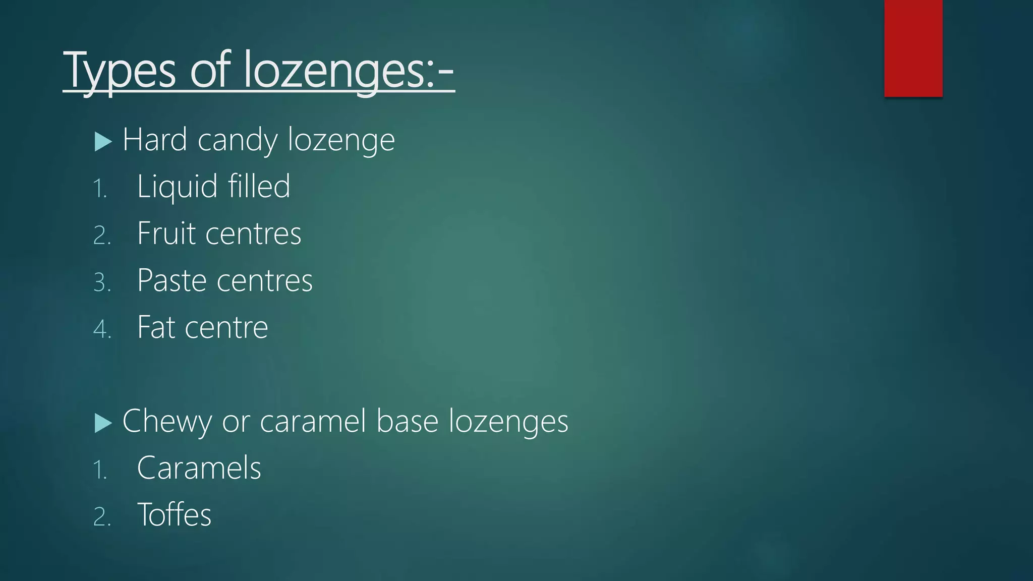 Tablets and Lozenges | PPTX