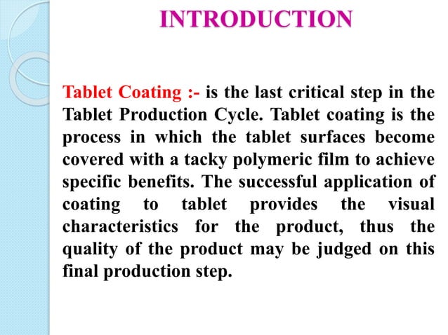 TABLET COATING | PPTX