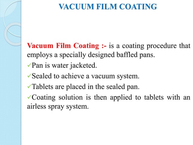 TABLET COATING | PPTX