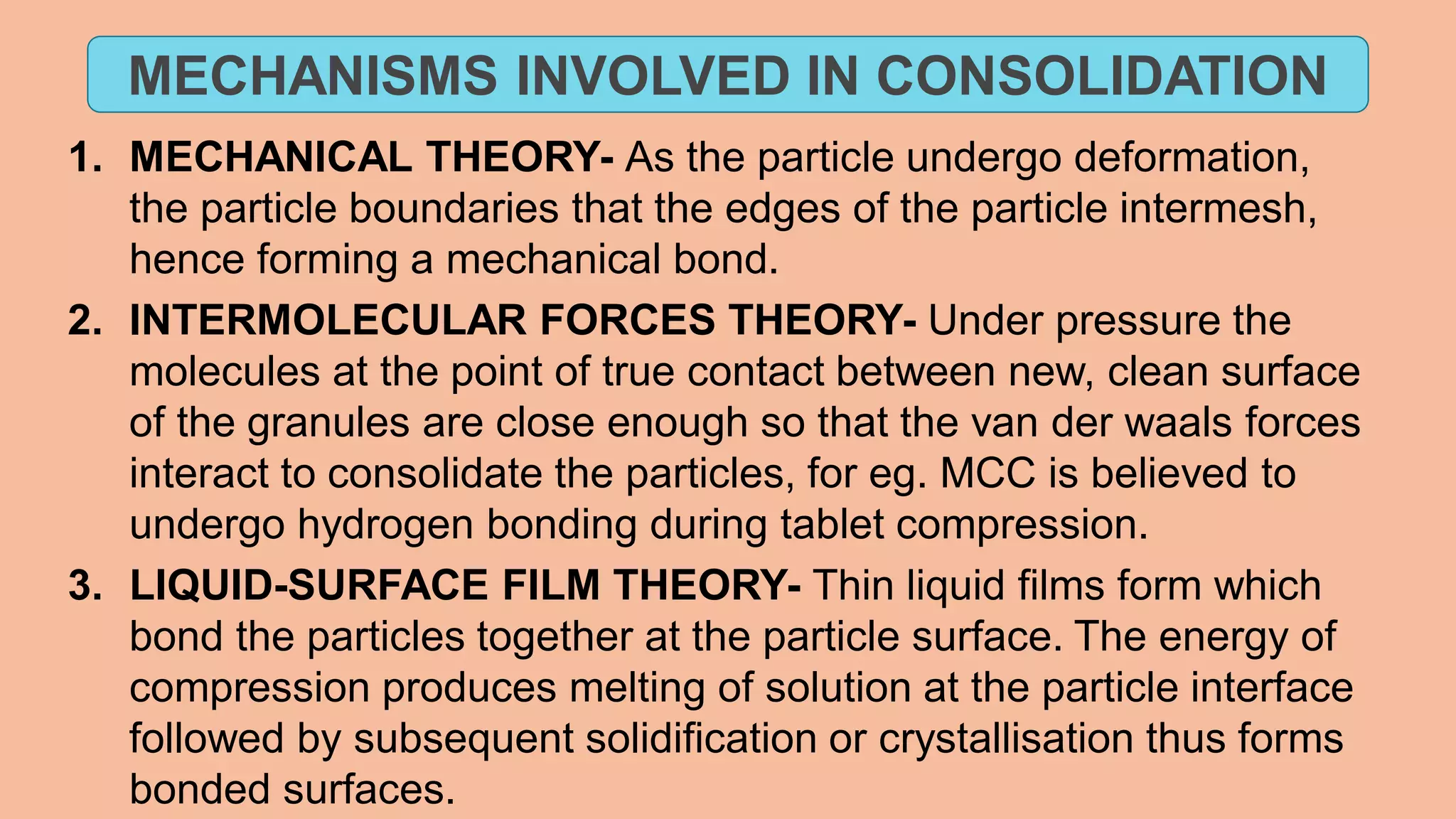 Tablets consolidation parameters | PDF