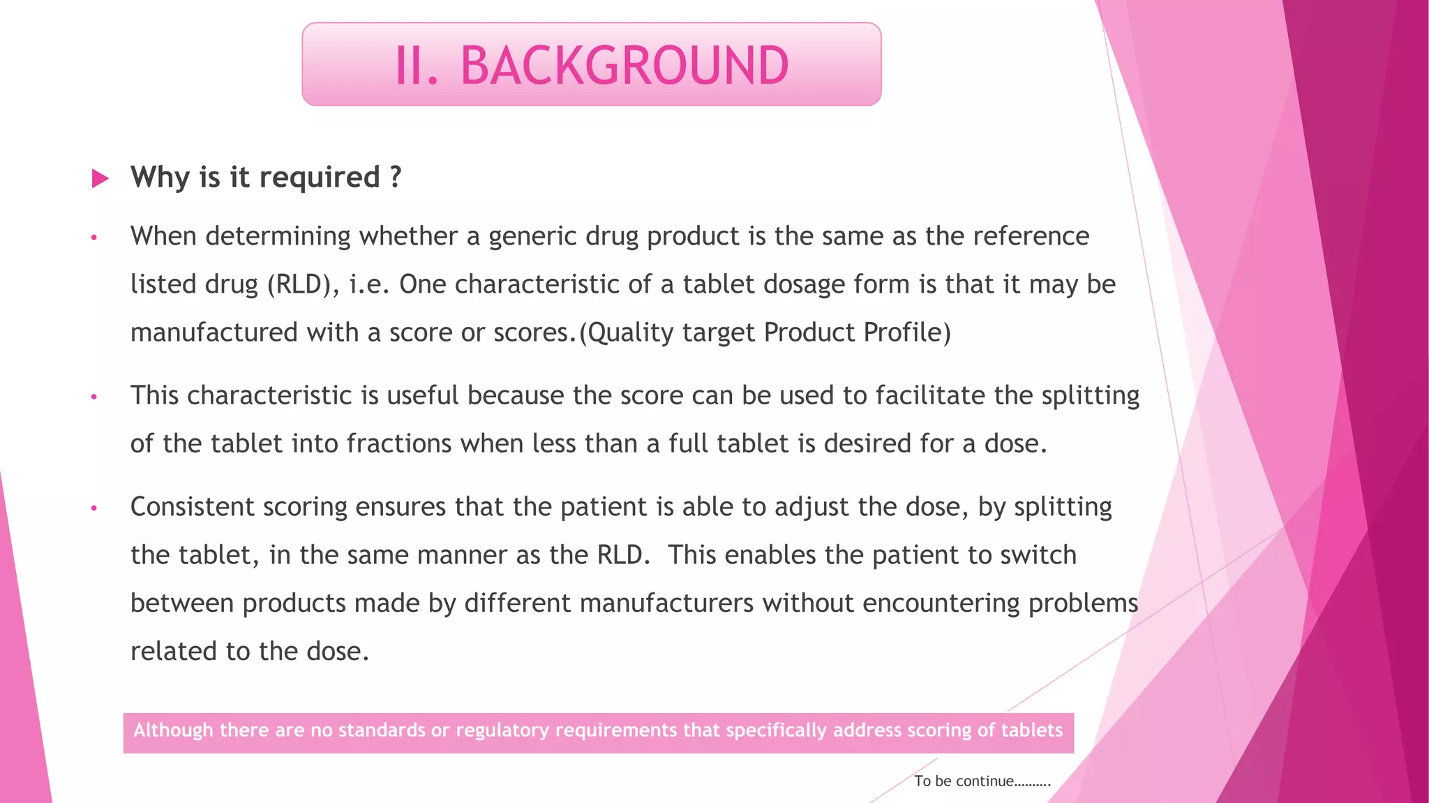 Guidance For Industry Tablet Scoring: Nomenclature, Labeling, and Data ...
