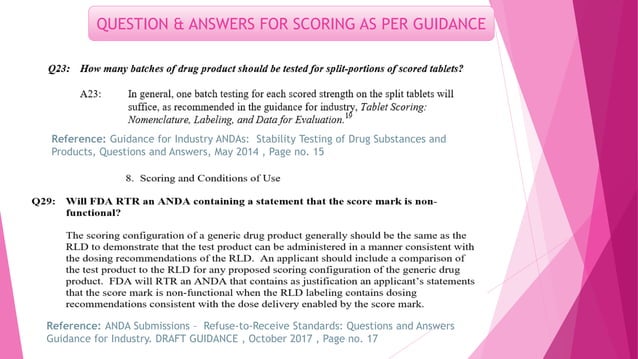Guidance For Industry Tablet Scoring: Nomenclature, Labeling, and Data ...