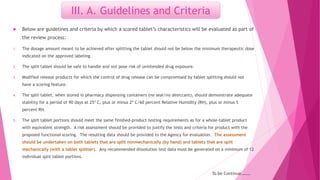 Guidance For Industry Tablet Scoring: Nomenclature, Labeling, and Data ...
