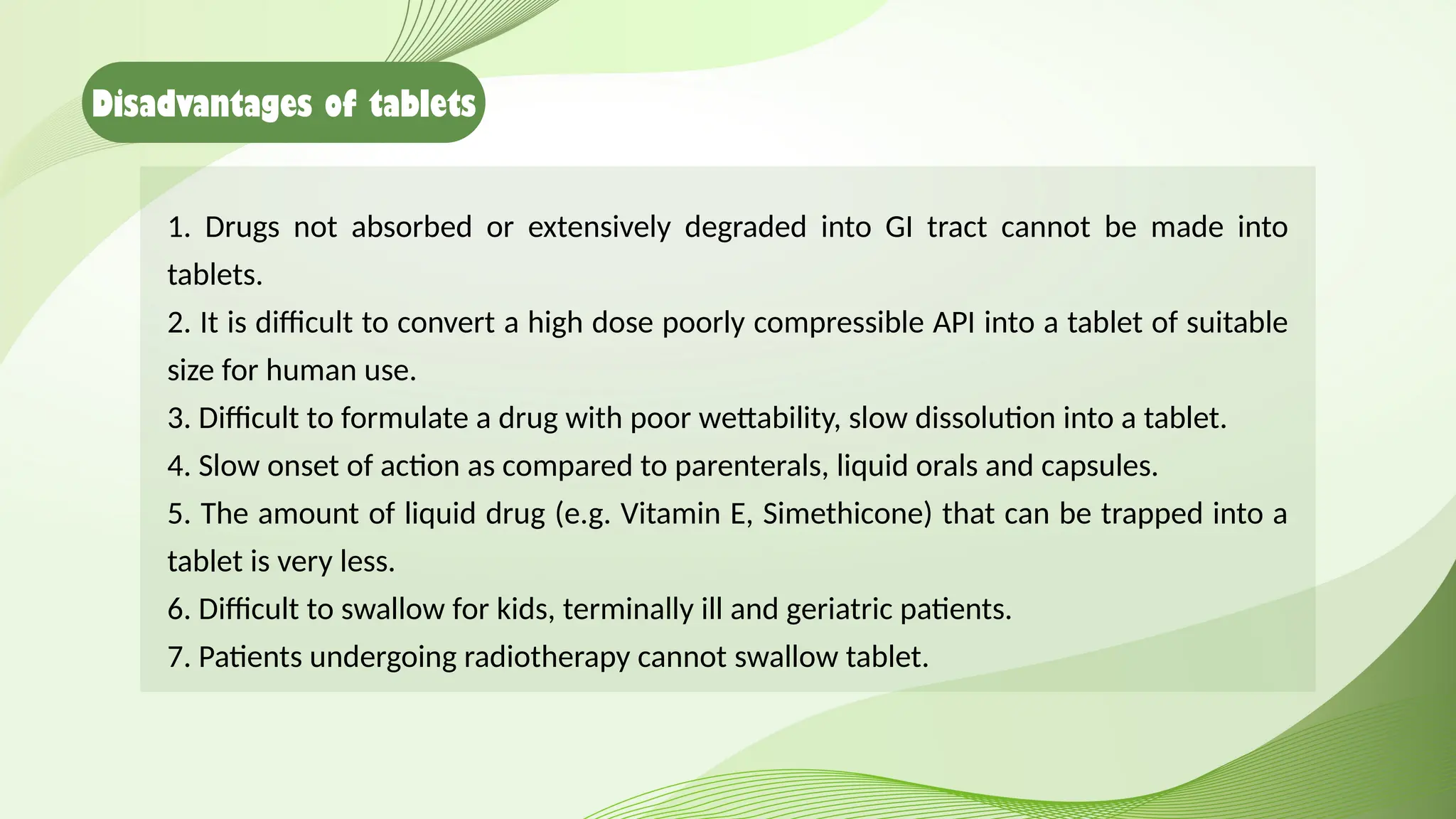 General Overview About Tablets Dosage Form Pptx