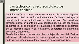 Tablets en la educación primaria | PPSX