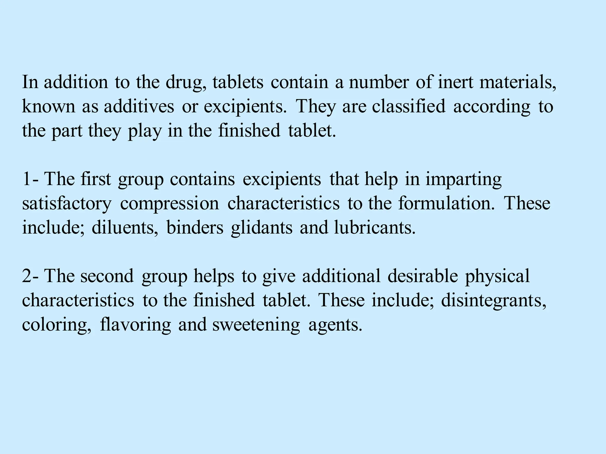 Tablets Excipients in pharmaceutical formulations.pdf