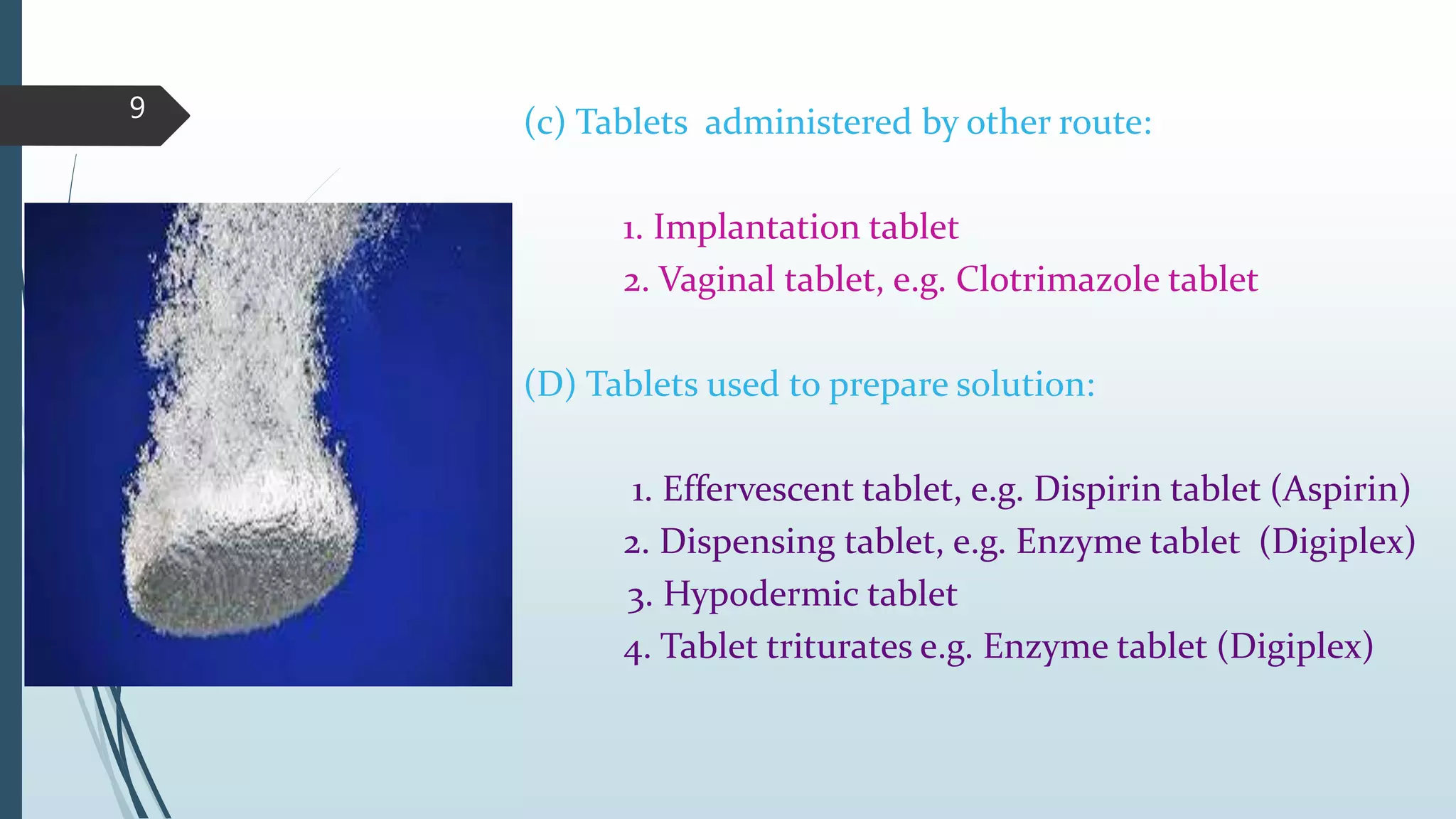 Tablets formulation | PPTX