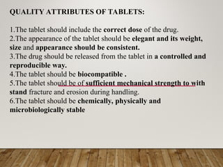 Solid dosage form: Tablet advantage, disadvantage | PPT