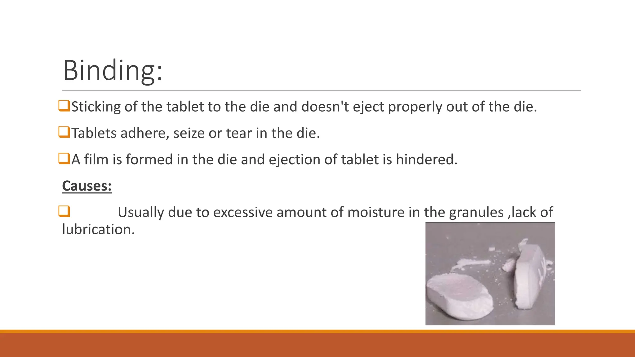 Tablets Manufacturing Problems | PPTX