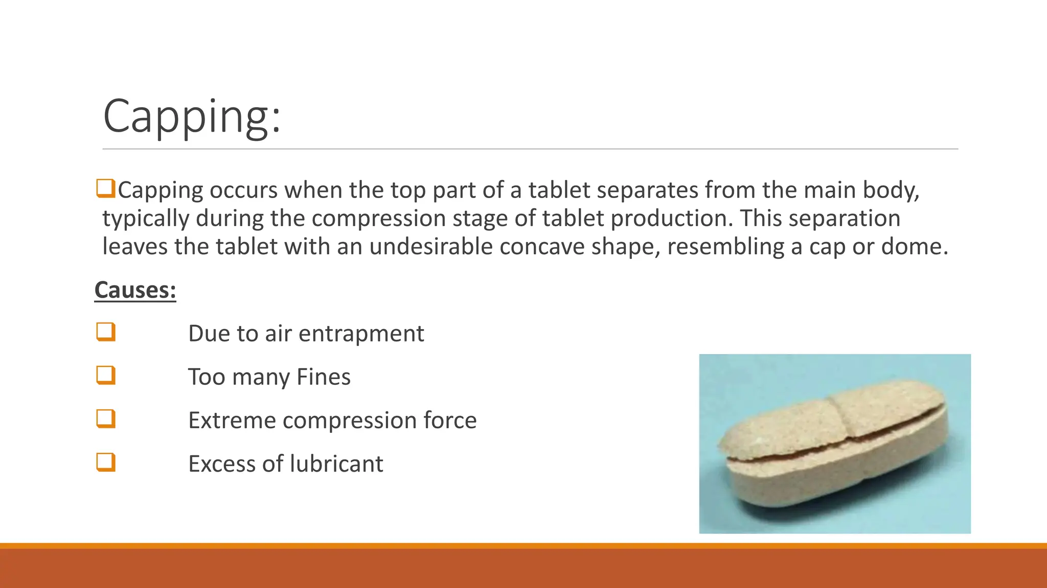 Tablets Manufacturing Problems | PPTX