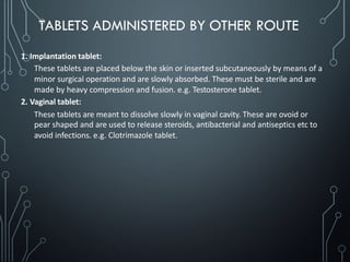 Tablet dosage form | PDF