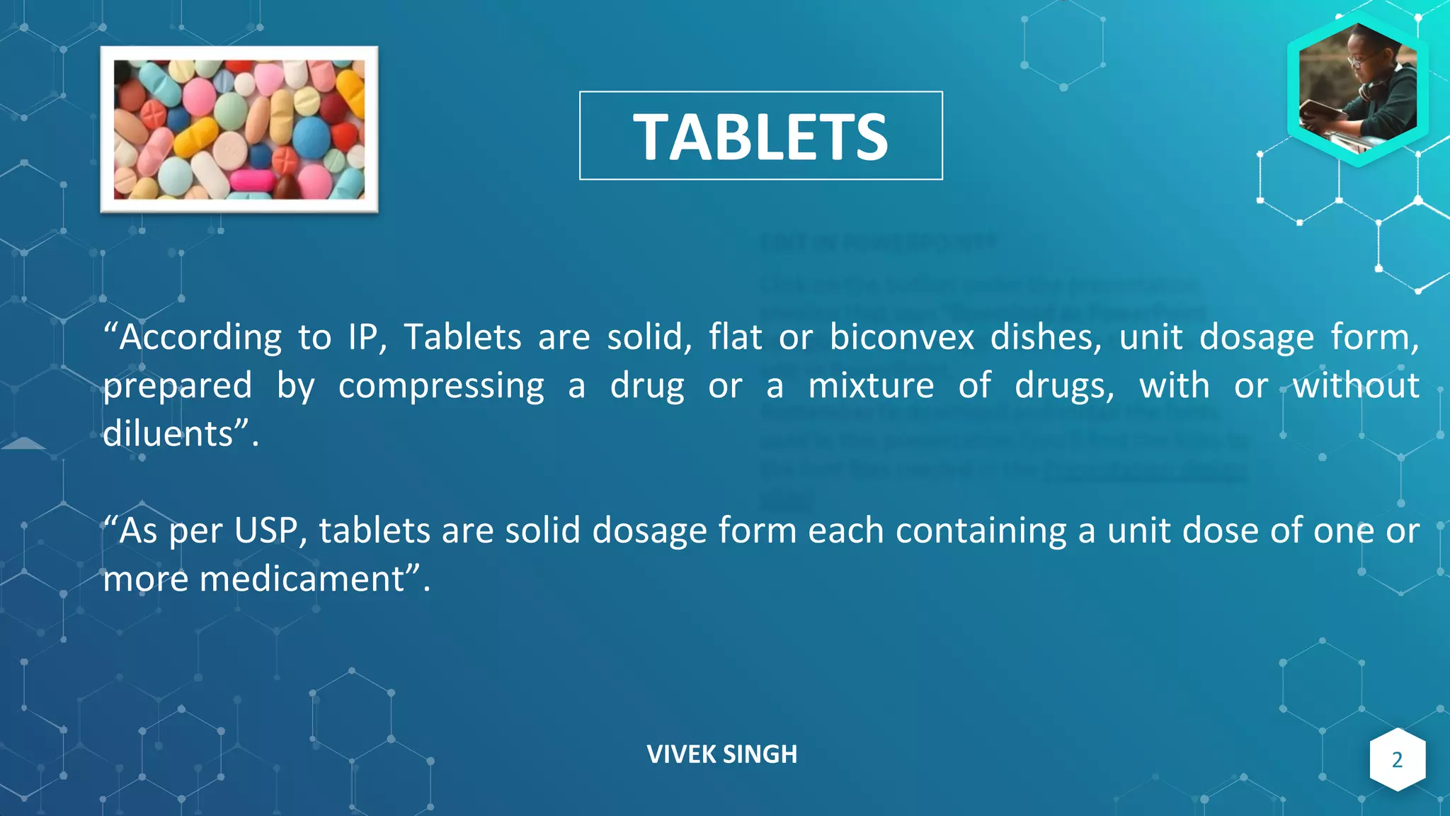 Tablets Introduction Part-I | PPT
