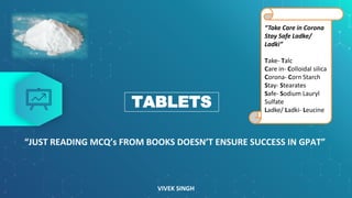 Tablets Introduction Part-I | PPT
