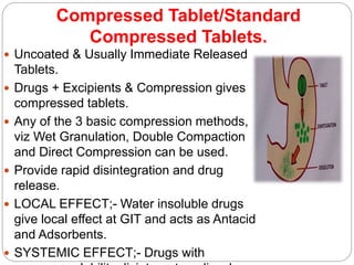 Tablets; General Introduction & Classification ;_By Tejas Bhatia. | PPTX