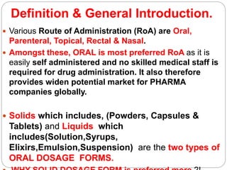Tablets; General Introduction & Classification ;_By Tejas Bhatia. | PPTX