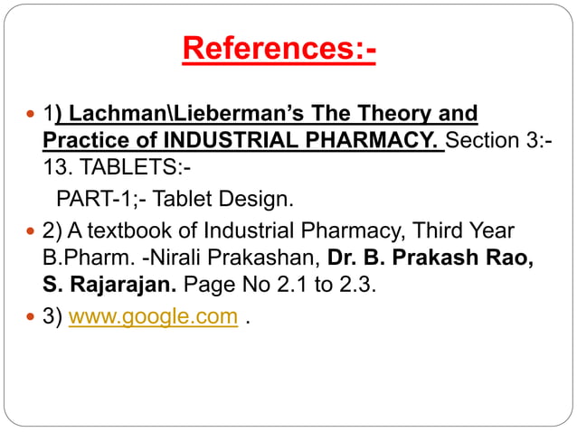 Tablets; General Introduction & Classification ;_By Tejas Bhatia. | PPTX