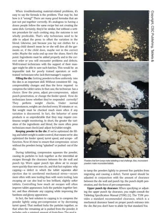 Tabletting - Relying on Tablet Press Technicians | PDF