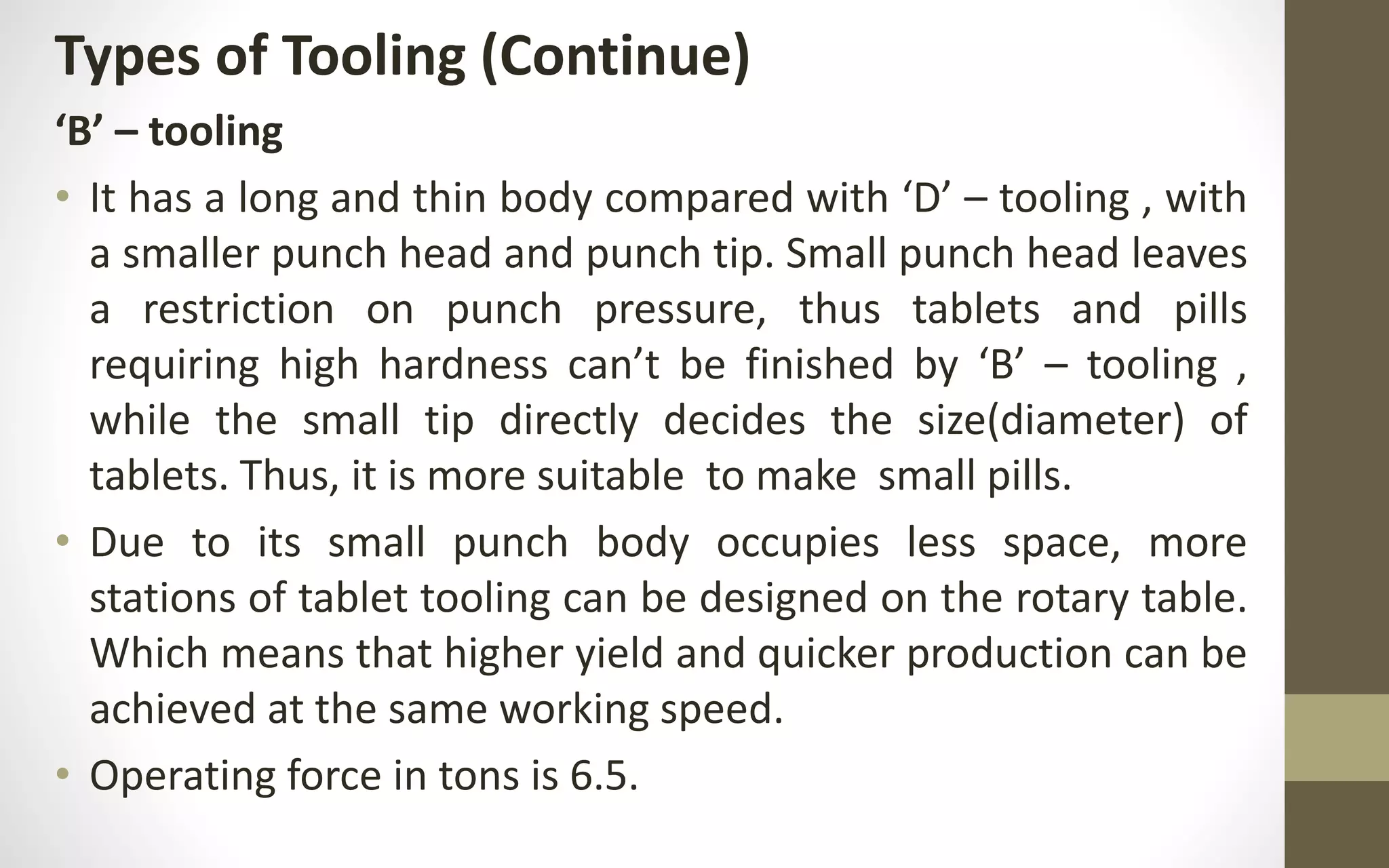 Tablet tooling | PPTX