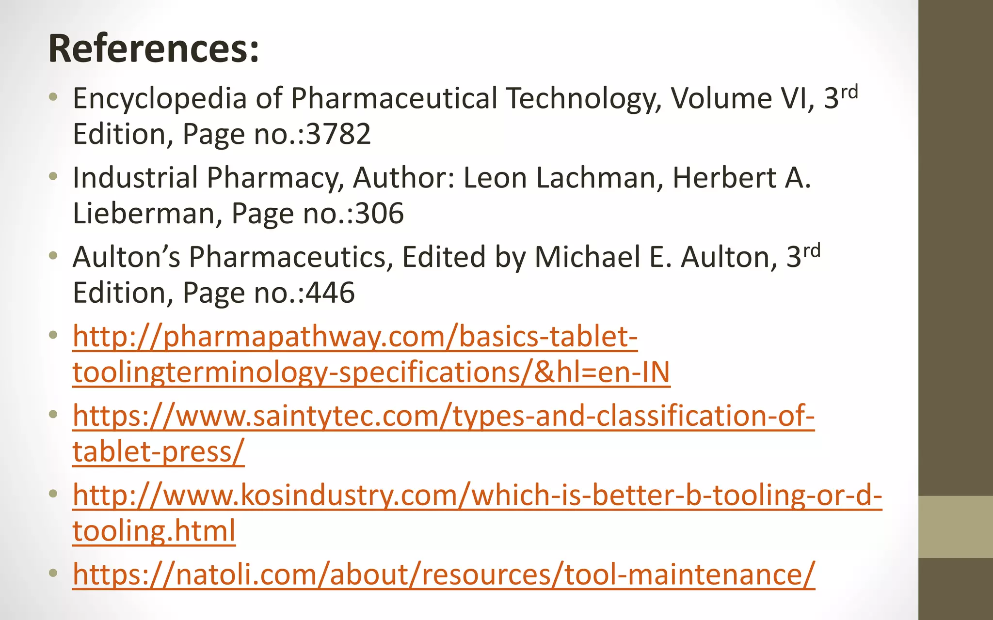 Tablet tooling | PPTX