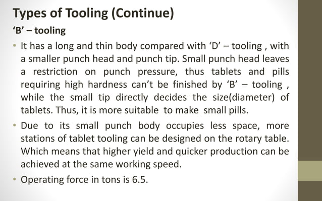 Tablet tooling | PPTX