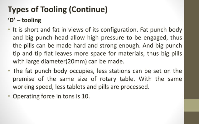 Tablet tooling | PPTX