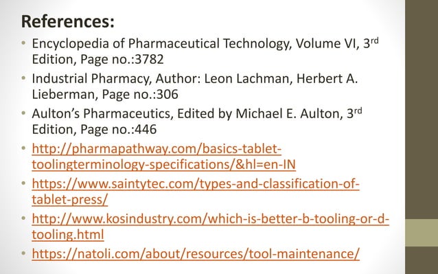 Tablet tooling | PPTX