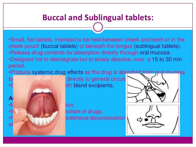 Tablet types and Excipients