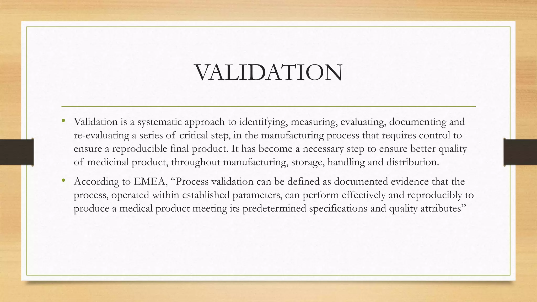 Tablet validation | PPT