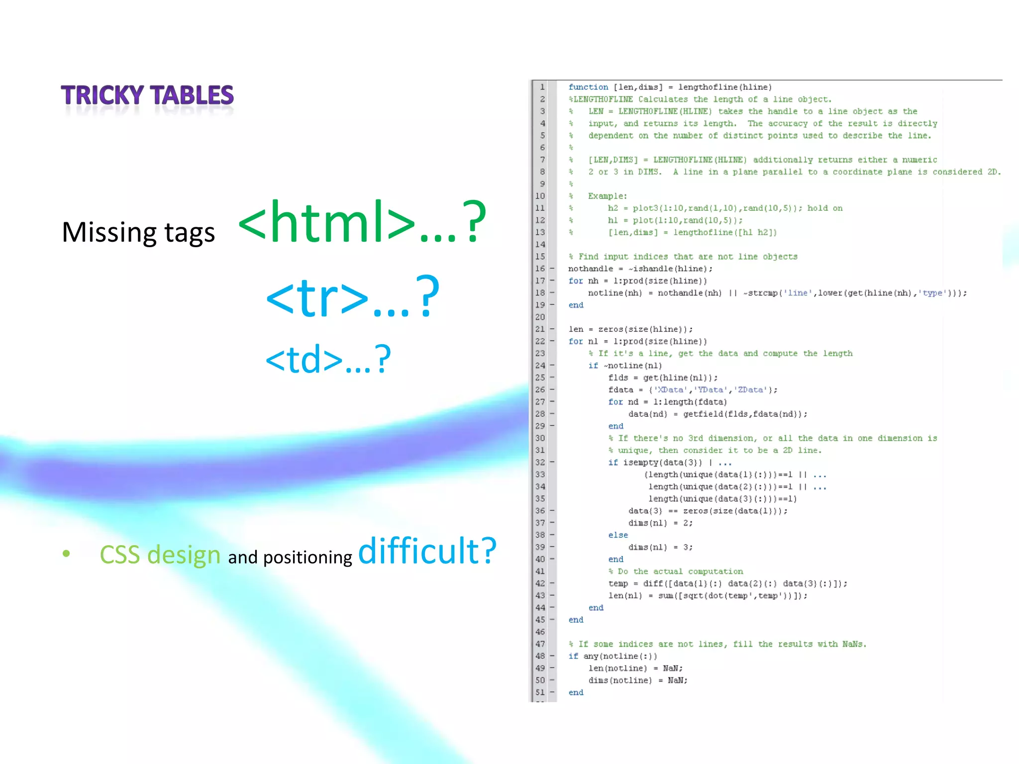 Difference between Table templates | PPT