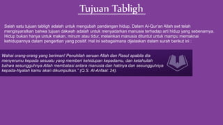 Tabligh, dakwah, dan khutbah | PPTX