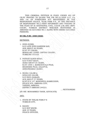 Tablighi jamaat ktaka hc order | PDF