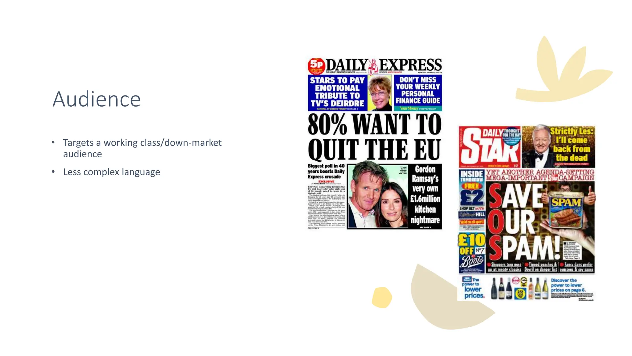 Tabloid Codes and Conventions.pptx | Web Design and HTML | Internet