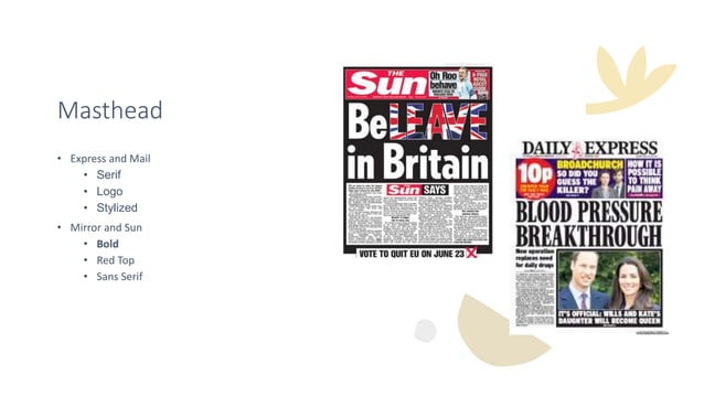 Tabloid Codes and Conventions.pptx | Web Design and HTML | Internet