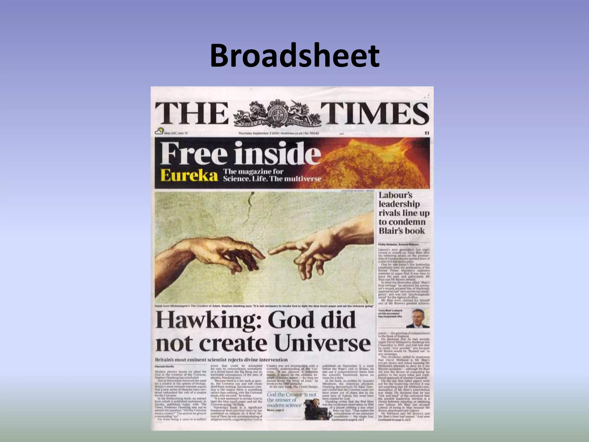 Tabloid vs Broadsheet | PPTX