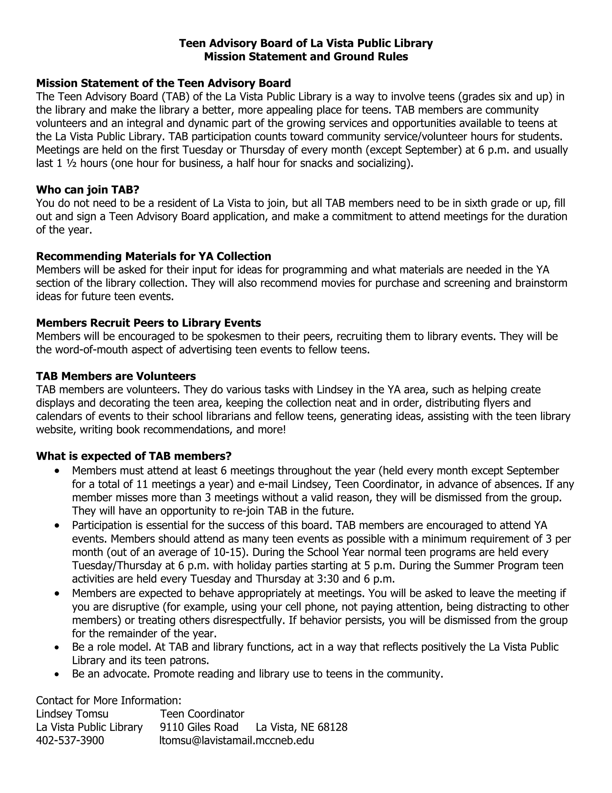 TAB Membership Application & Rules Form Examples | DOC