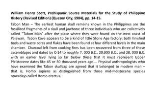 Tabon Man Readings, Robert Fox vs William Henry Scott | PDF