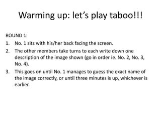 Taboo | PPT