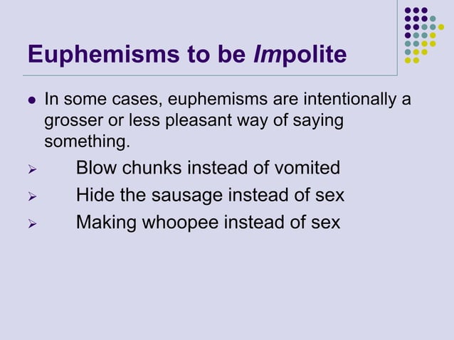 Taboo and euphemism | PPTX