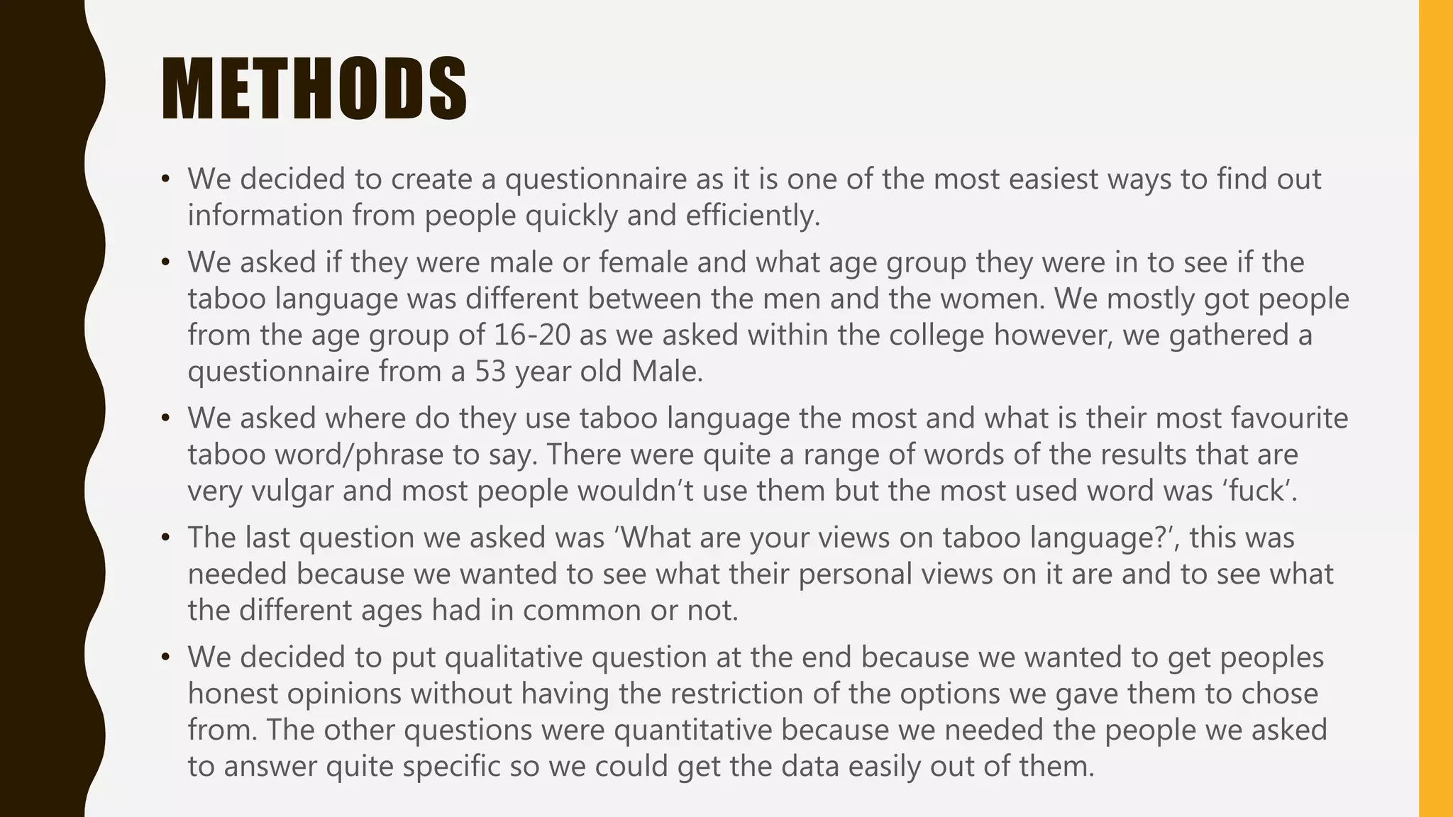 Taboo language | PPTX