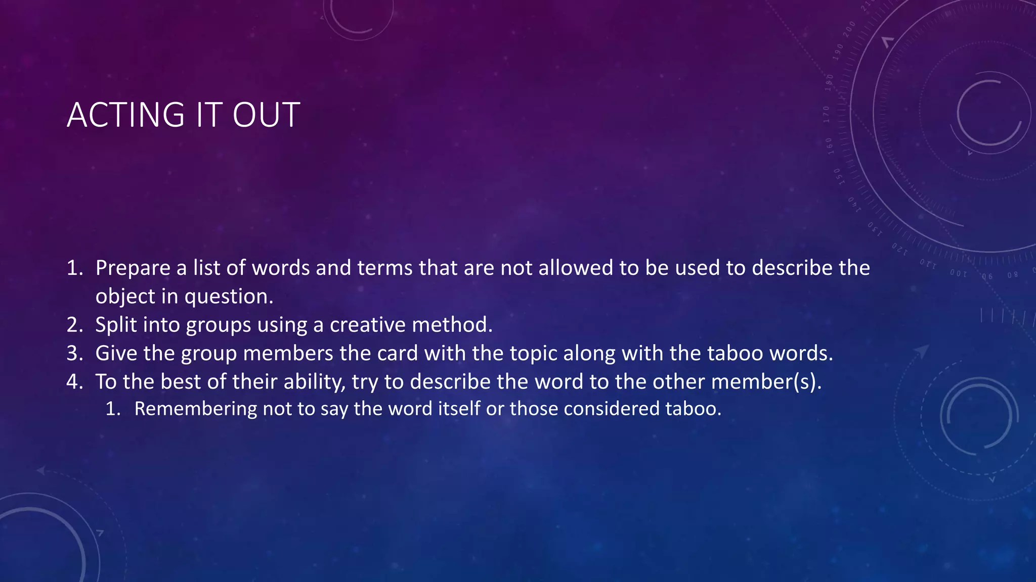 Taboo Presentation | PPTX