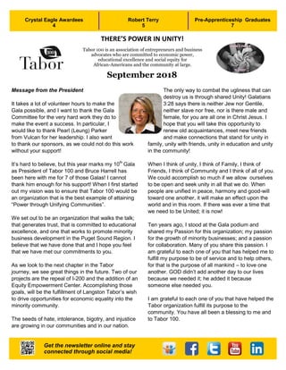 Tabor 100 September 2018 Newsletter | PDF