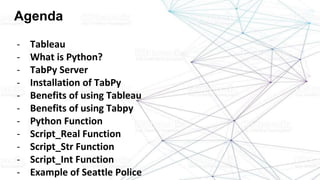 TabPy Presentation | PPTX | Programming Languages | Computing