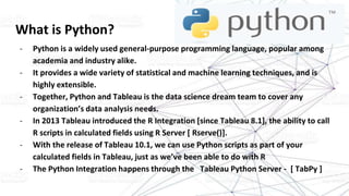 TabPy Presentation | PPTX | Programming Languages | Computing