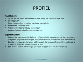 De mens centraal | PPT