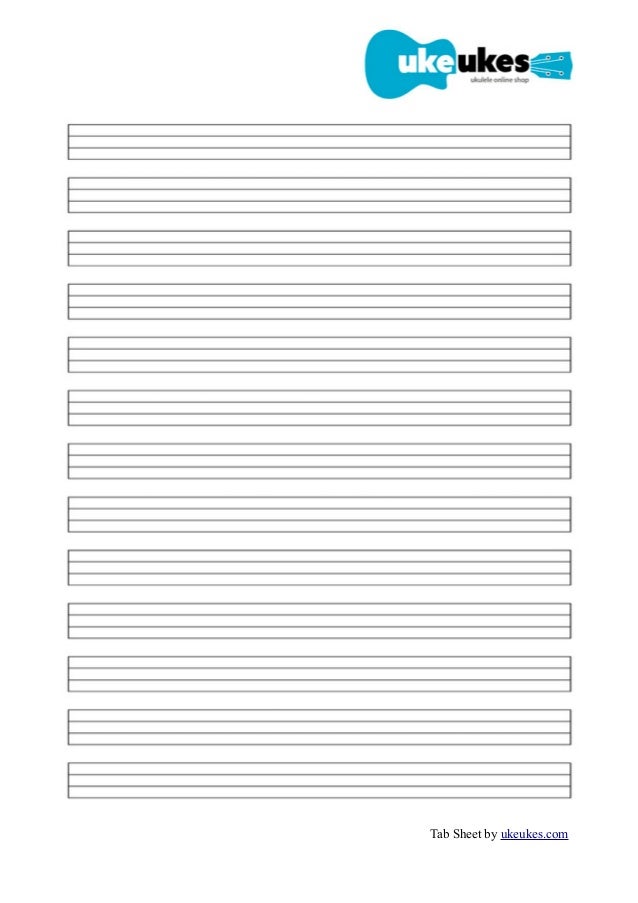 Blank Uke Tab
