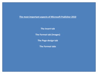 Tabs For Publisher | PPT | Free Download