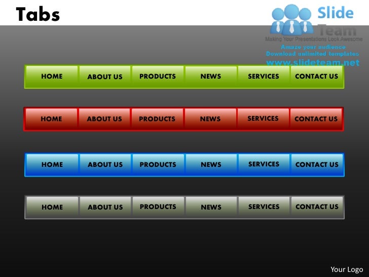 Tabs Powerpoint Presentation Slides Db Ppt Templates