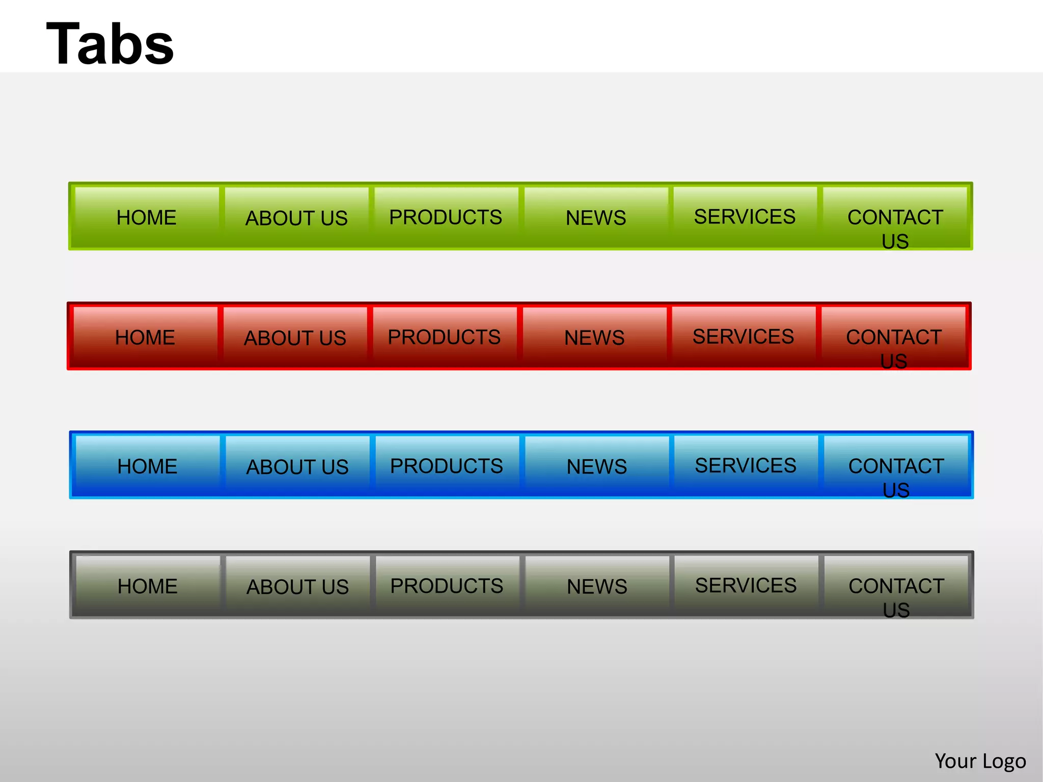 Tabs powerpoint presentation templates | PPTX