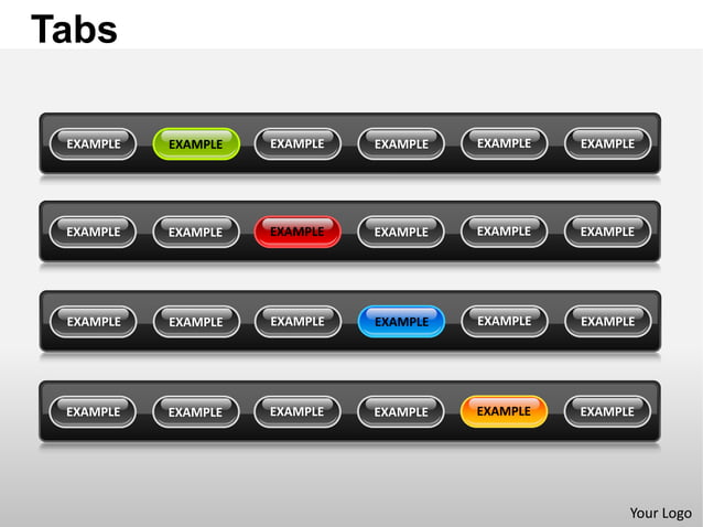 Tabs powerpoint presentation templates | PPTX | Desktop Publishing ...